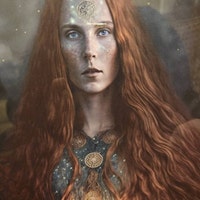 Awilix, Mayan Goddess of the Moon Wall Art, Mythical Goddess Art Print ...