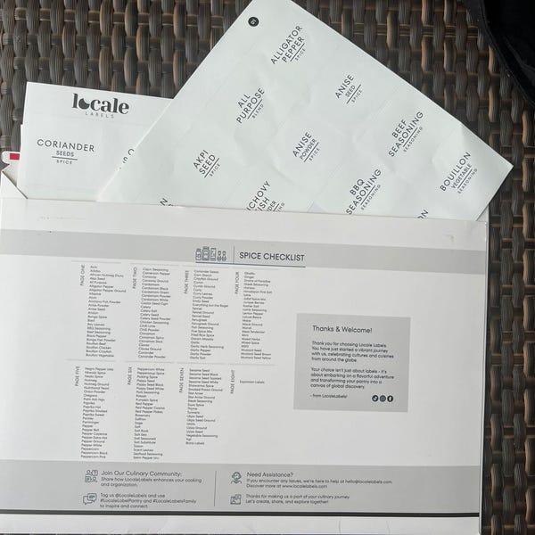 South Asian Pantry Labels Including South Asian Pantry Essentials ...