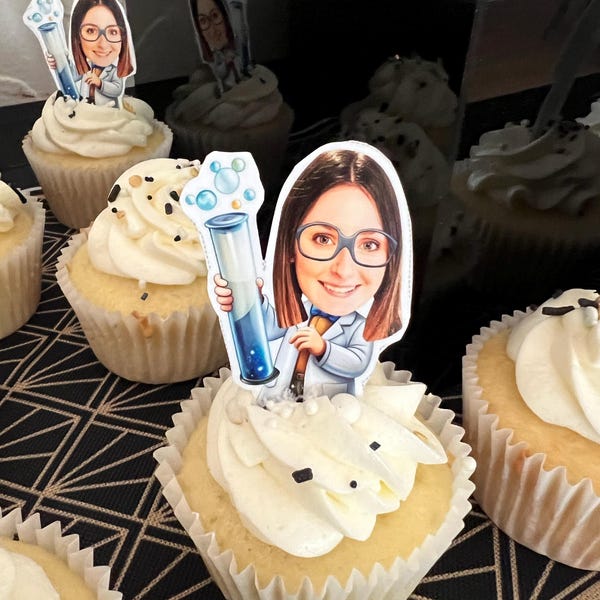 Personalized ROOSTER Cupcake Toppers, Baby Face Cupcake Topper for ...