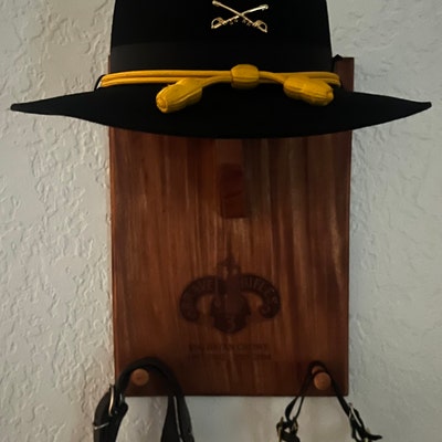 Personalized Display for Stetson. Cavalry Hat and Spurs Plaque. Cowboy ...