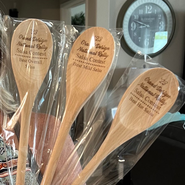 Personalized Salsa Cook-off Winner Spoon, Cooking Contest Prize ...