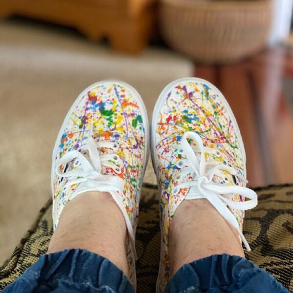 Custom Splatter Paint Shoes - Etsy