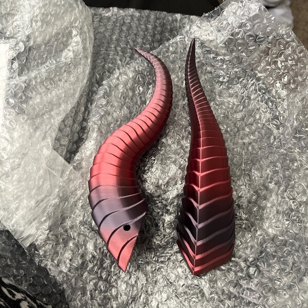 Dragon Horns for Headset | 3D Printed Horns for Headphones | Satyr Horn ...