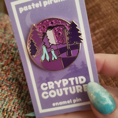 1.5 Kawaii Cryptid Enamel Pins Moth Man, Bigfoot, Fresno Nightcrawler ...