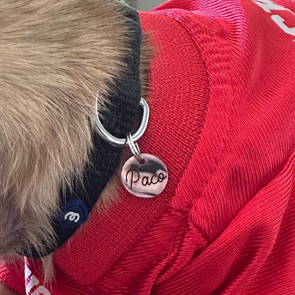 12mm Custom Tiny Tag, Small Pet Tag, Dog Tag, Puppy Tag, Kitten Tag ...