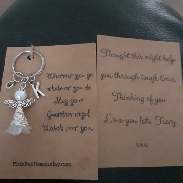 Guardian Angel Keyring ,guardian Angel Keychain, Guardian Angel Gift ...