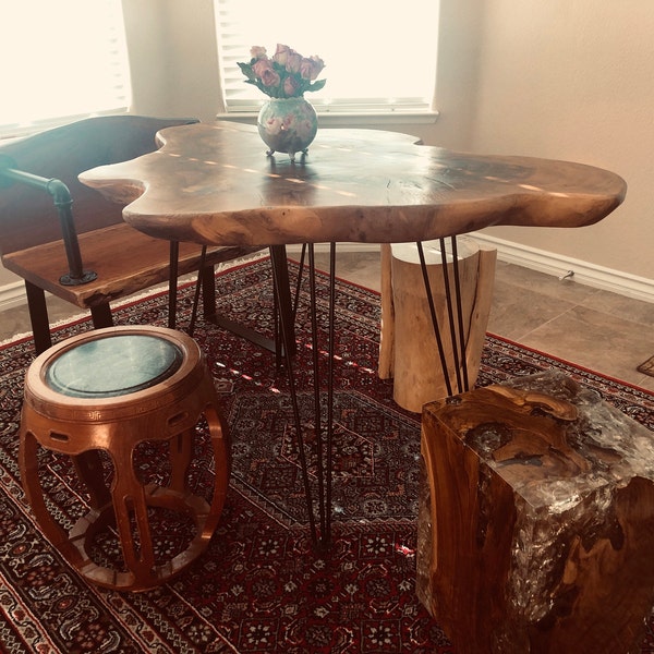 Rustic Style Tapered Wooden Legs for Furniture, Wonderful Patterned ...