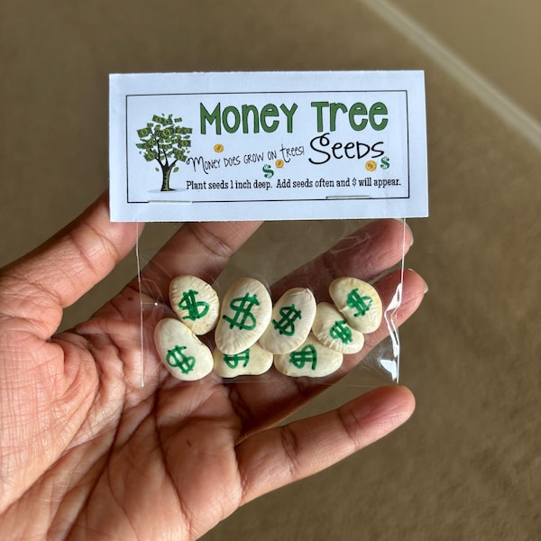 MONEY TREE SEEDS - Funny Gag Gift Bags , Silly Prank Goody Bags ...