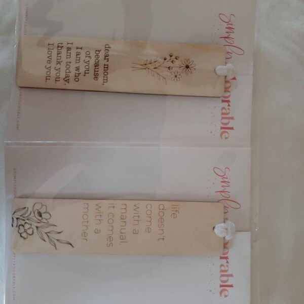 Personalized Mother's Day Bookmark, Mother's Day Gift, Mother's Day ...