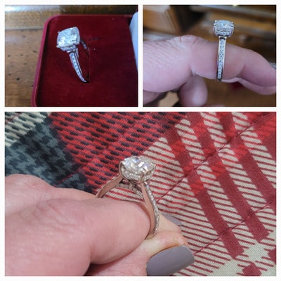 Enchanted Disney Frozen 2 Elsa Snowflake Engagement Ring/ 925 Sterling ...