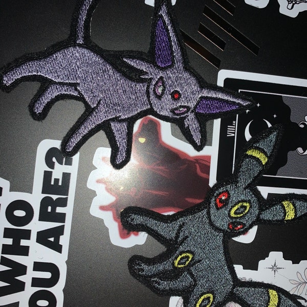 Eeveelution Pokemon Inspired Eevee Espeon Umbreon 4" Iron-on Patch Set 2 - Etsy