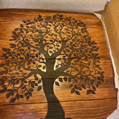Tree of Life Wooden Sign Tree Wall Hanging Laser Engraved - Etsy