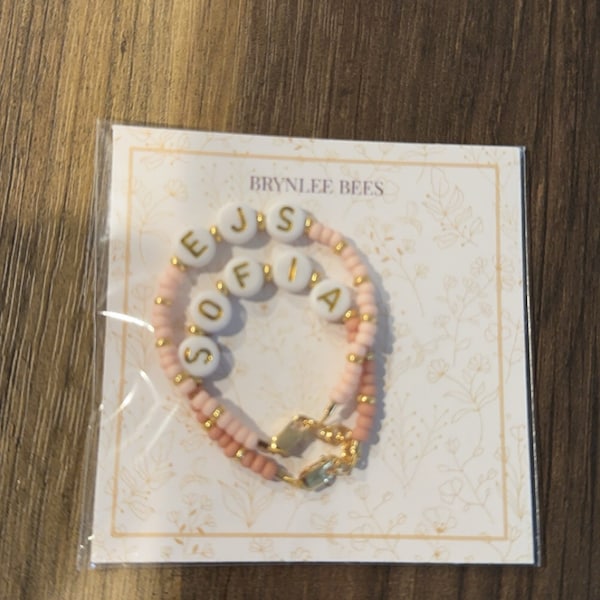 Baby Name Bracelet | Baby Girl Bracelet | Newborn Name Bracelet | Mommy ...