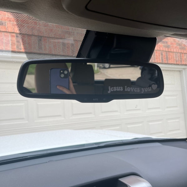 Different Messages to Choose From | Christian Car Mirror Decal | Faith ...