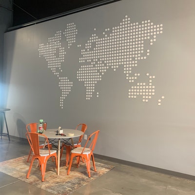 3D World Wall Map of the World Map , Elevated Office Decor, Home Decor ...