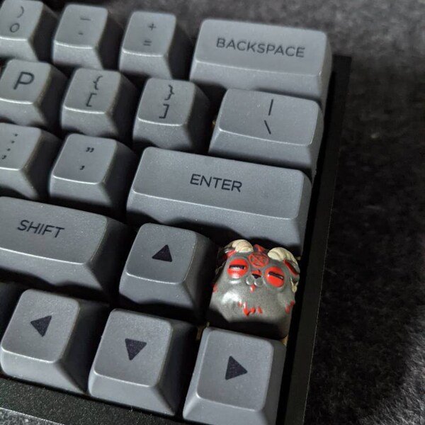 Satanic Cute Goat Resin Keycap for Mechanical Keyboards With Cherry Mx ...