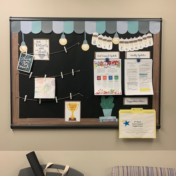 Editable Nurse Bulletin Board Sign, Medical Scrubs Poster, School Nurse ...