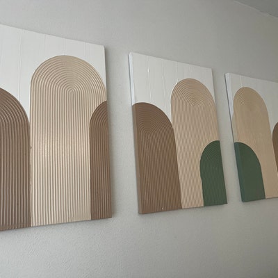 3D Faces Sculpture Plaster Art, Textured Faces Wall Art, Unique ...