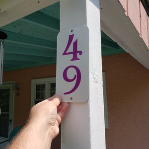 8x4 Reflective Custom Address Sign - Etsy