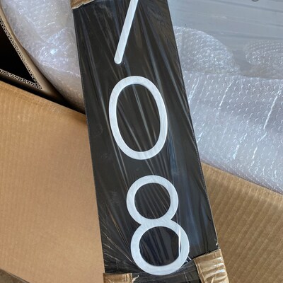 House Numbers Sign Vertical House Number Sign White House - Etsy