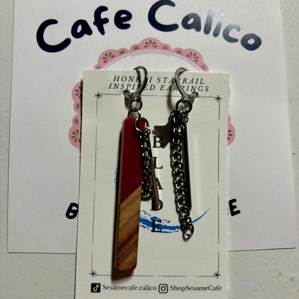 Sunday Earrings Honkai Star Rail Inspired Earrings Cosplay Earrings ...