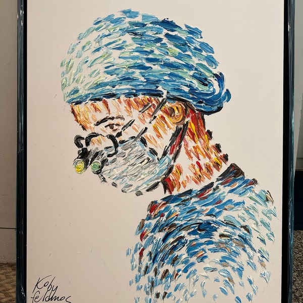 Doctor Female 40", Beautiful Original Art for Office, Gift to Doctor ...