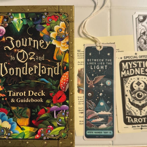 Indie Tarot Deck & Guidebook 'journey to Oz and Wonderland' Beginner ...
