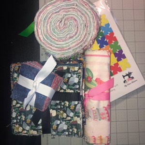 Starshine in Multi Quilt Kit Fabric Pattern and Binding and Backing ...