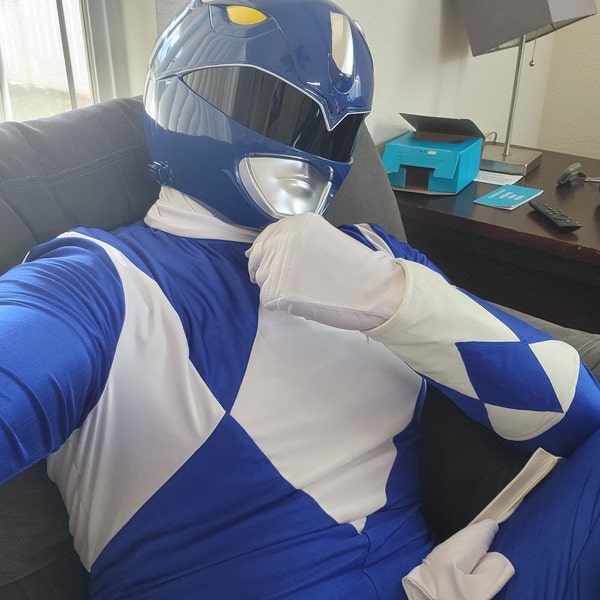 ANIKI Blue MMPR Ranger Cosplay Helmet Collectible Mask Replica - Etsy
