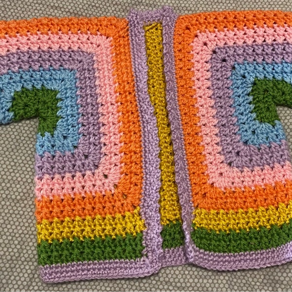 Criss Cross Hexi Cardi Crochet Pattern PDF Digital Download - Etsy