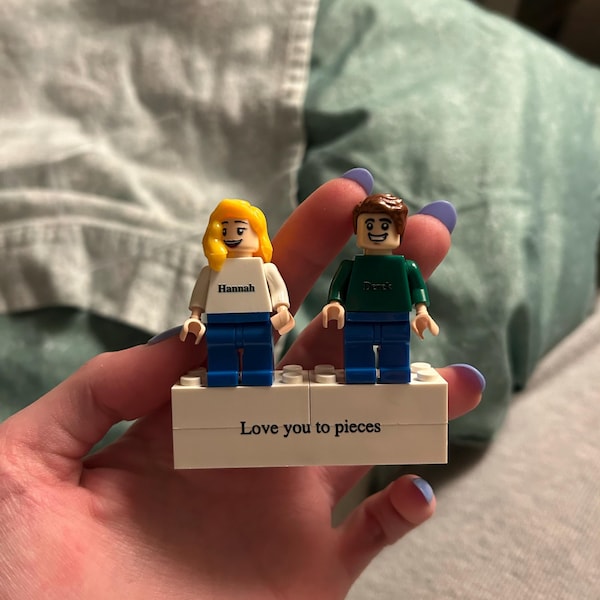 Personalized Minifig Couple Set | Custom Lego Couple Figure | Gift for ...