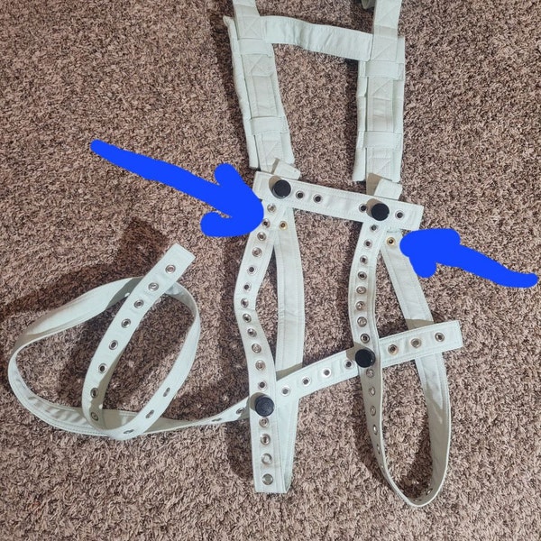 ABDL Mature Harness for Anti Diaper Removal Pants With Segufix Locks ...