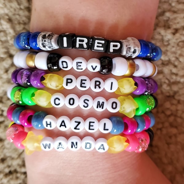 Lucifer and Radio Demon Beaded Bracelets - Etsy