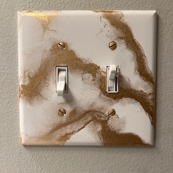 Colorful Abstract Art Light Switch / Electrical Outlet Cover - Toggle ...