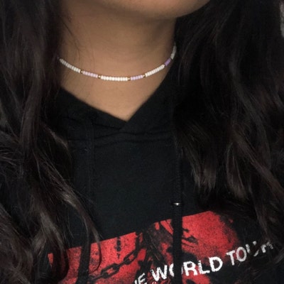 Native White VSCO Waterproof Beaded Choker Necklace, Surf Jewelry ...