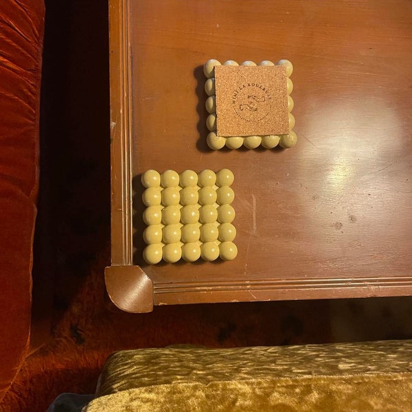 BULLA - Set of 4 Concrete Coasters | Concrete Candle Tray | Soap Dish ...