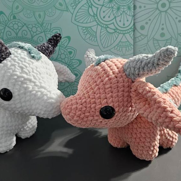 Darla the Baby Dragon OFFICIAL Pattern - Etsy