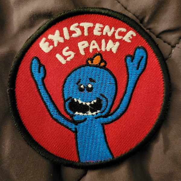 Mr. Meeseeks "existence is Pain" 3.5" Patch. - Etsy