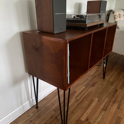 OAK Five Cube Bench/entertainment Center Finished/unfinished Modern ...