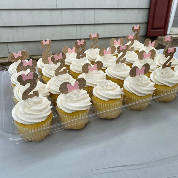 Mouse Ears Cupcake Topper, Twodles Cupcake Topper, I'm Twodles Cupcake ...