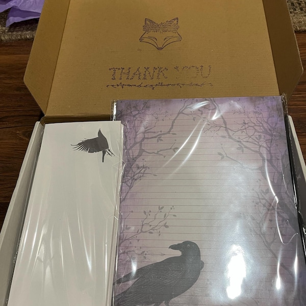 Wolf Forest Writing Paper Set | Wolf Stationery Paper | Letter Paper ...