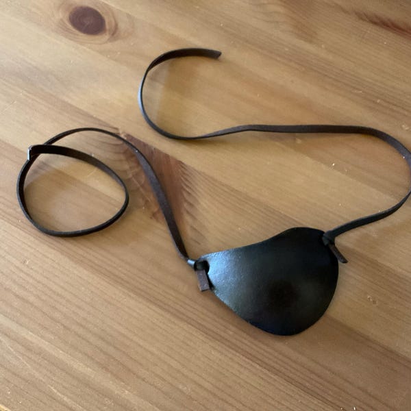 Viking Inspired Leather Eyepatch - Etsy