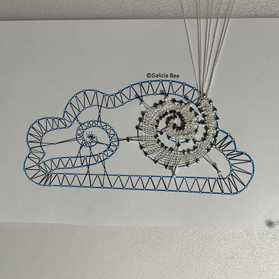 Bobbin Lace DRAGON Pattern, Pdf Lace Patterns to Print at Home, Diy ...