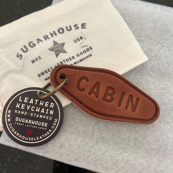 Yosemite National Park Leather Keychain Motel Style - Etsy