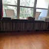 HIFI Vinyl Storage Bench With Component Shelf (with Mid Century Modern ...
