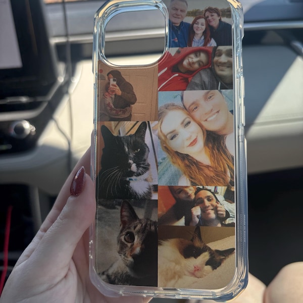 Custom Clear Photo iPhone Case, Photo Phone Case, Personalized iPhone ...