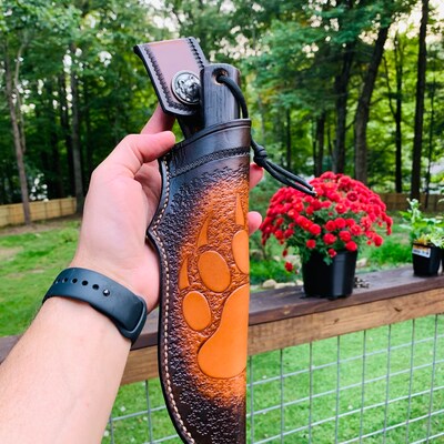 Axe and Hatchet Loop With Molle Attachment / Durable Leather - Etsy