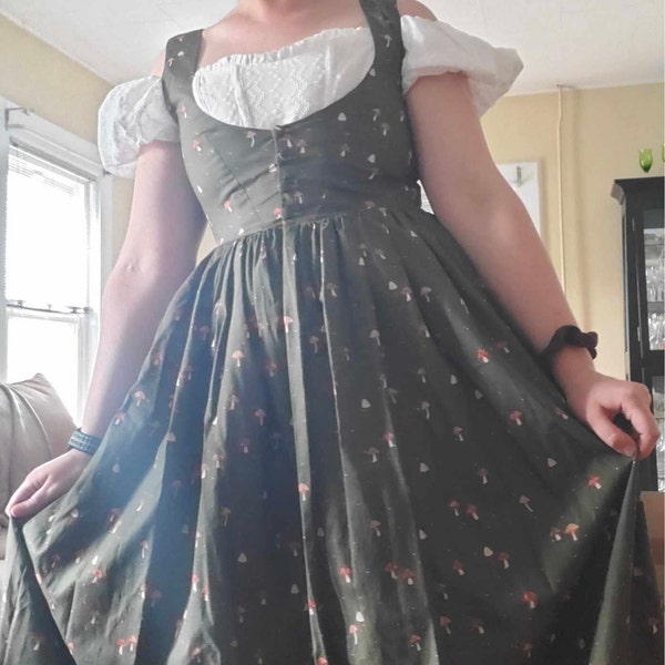 Maria" Floral Dirndl Dress Reproduction - Etsy