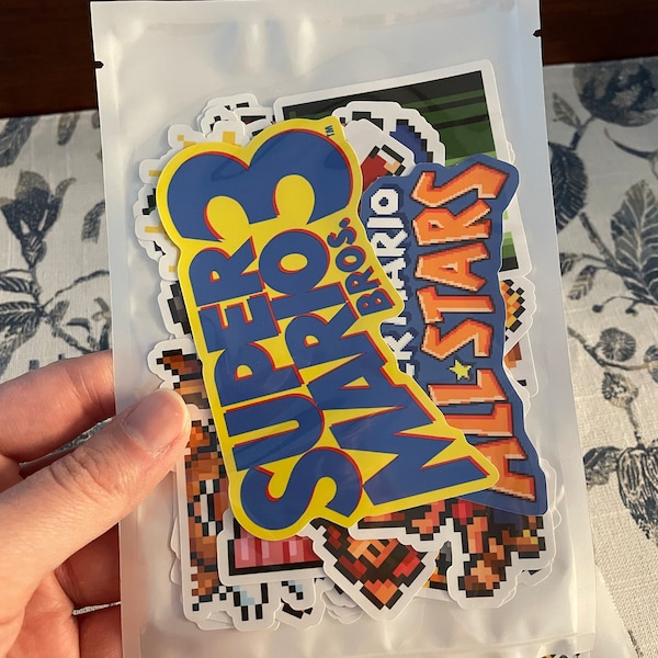 Super Mario Bros. 3 Super Mario All-stars SNES Sticker Set 53 Pieces - Etsy