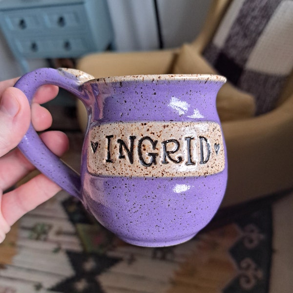 Mimi Ornament, Name Tag, Ceramic Clay, Heart Shaped, Personalized ...